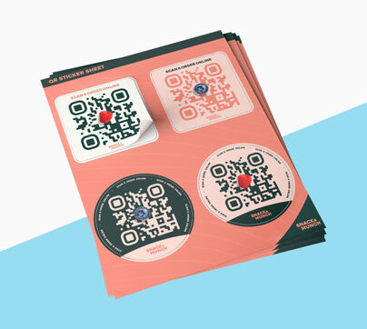 Print QR Code Stickers - Customize QR Code Stickers Online