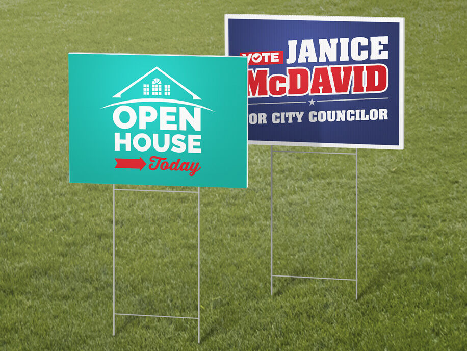 Yard Sign Printing Durable Plastic Material PrintPlace