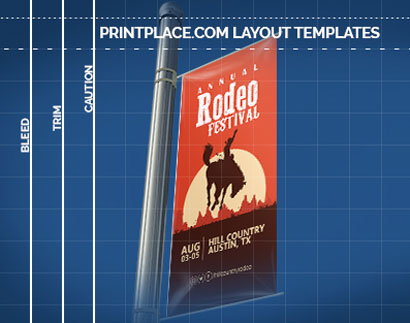 Pole Banners - Print Templates - Free Download | PrintPlace