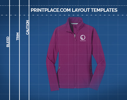 Ladies Core Soft Shell Jacket | Print Templates | PrintPlace